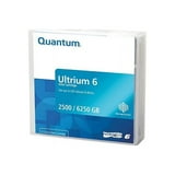 Quantum Tape, LTO, Ultrium-6, 2.5TB/6.25TB METAL PARTICLE (MP ...