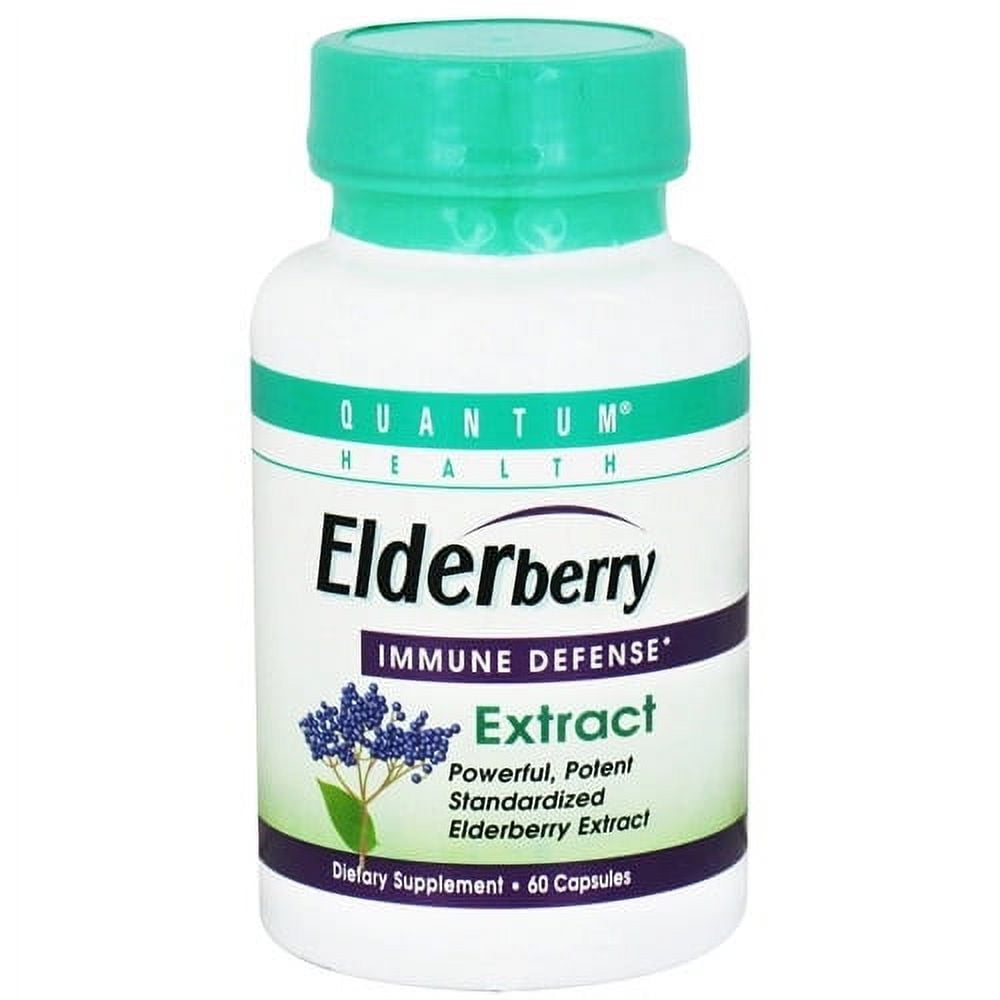 Quantum Health Elderberry Immune Defense Extract Capsules - 60 Ea, 6 ...