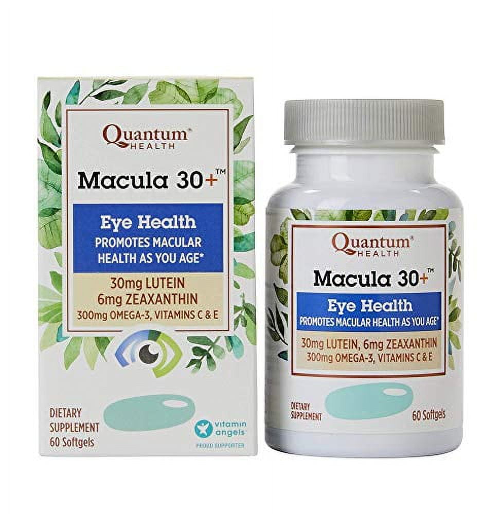 Quantum Health Macula 30+, 5:1 Lutein to Zeaxanthin Eye Support ...