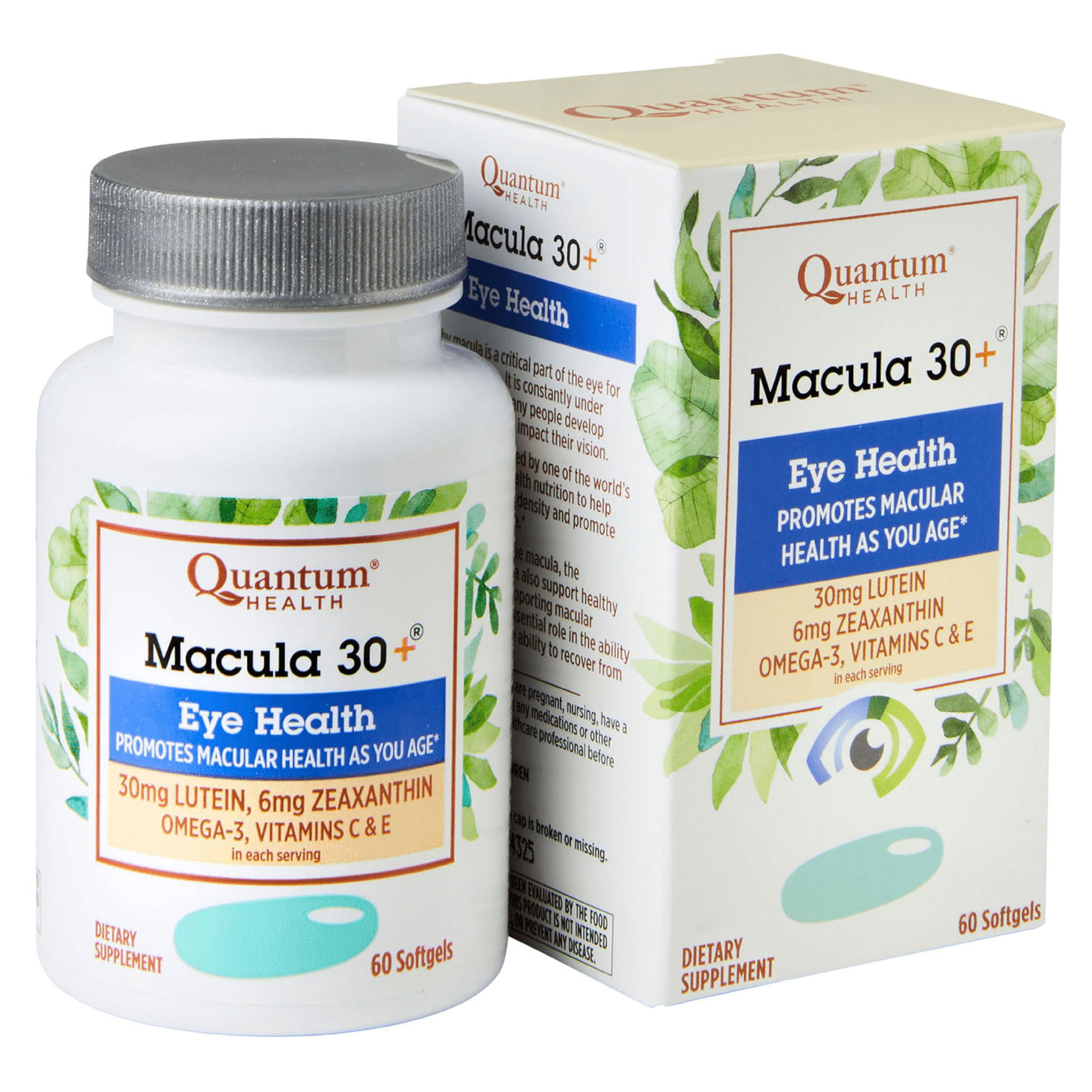 Quantum Health Macula 30+ Eye Health Supplement|Promotes Macular and ...
