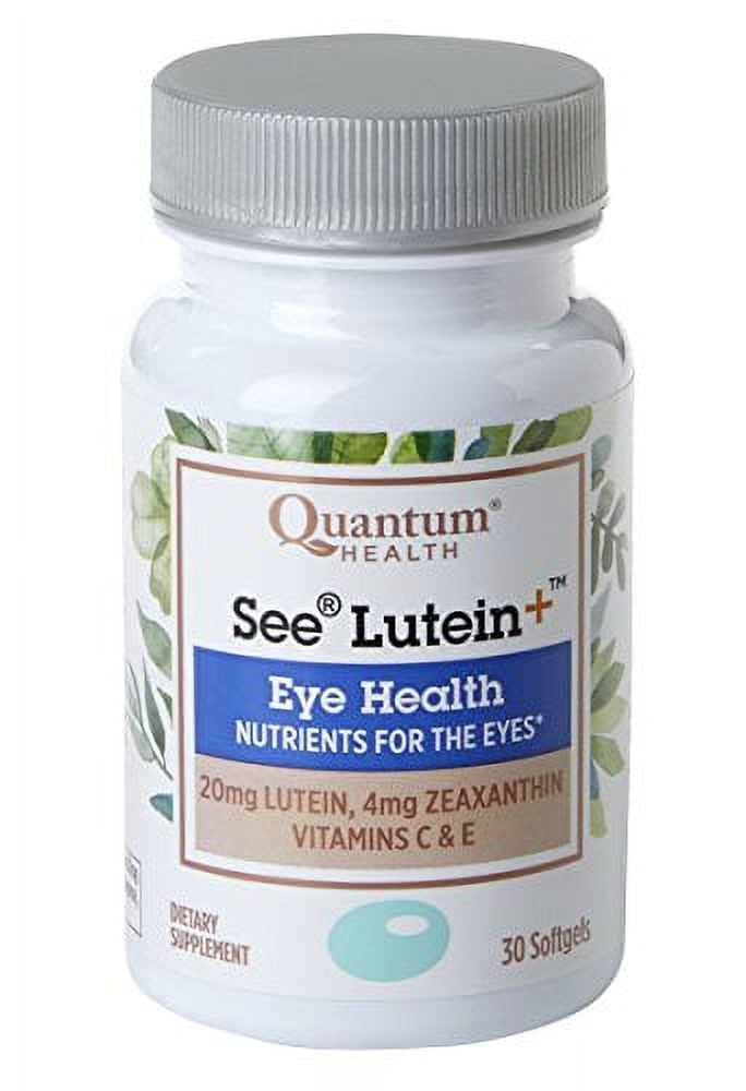 Quantum Health See Lutein Softgels, Eye Supplement, 30 Count, 3 Pack ...