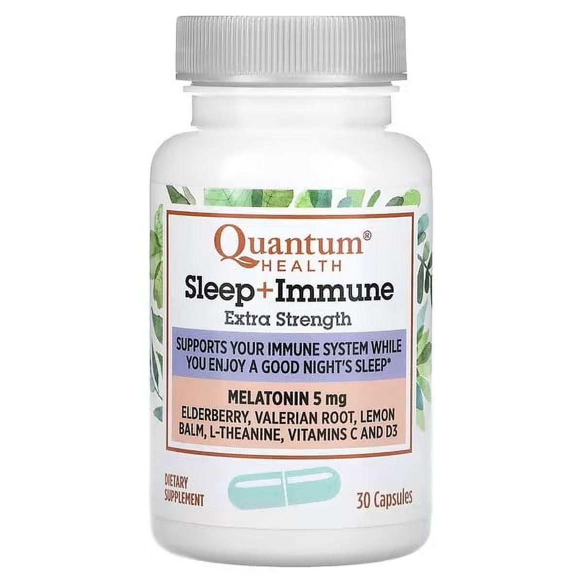 Quantum Health Sleep, Immune, 5Mg - 30 Capsules - Walmart.com