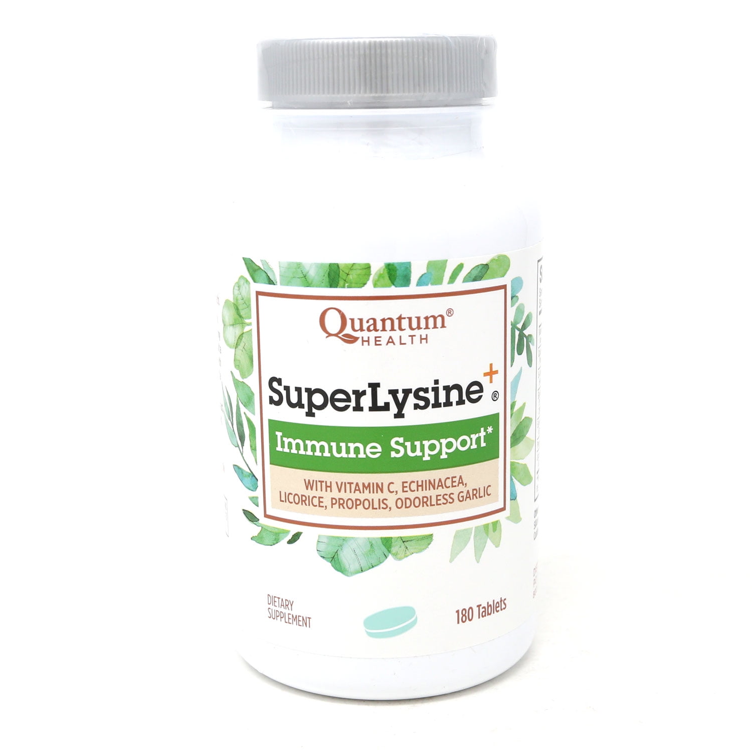 Quantum Health Vegetarian Vitamin Supplements - Super Lysine Plus, 180 ...