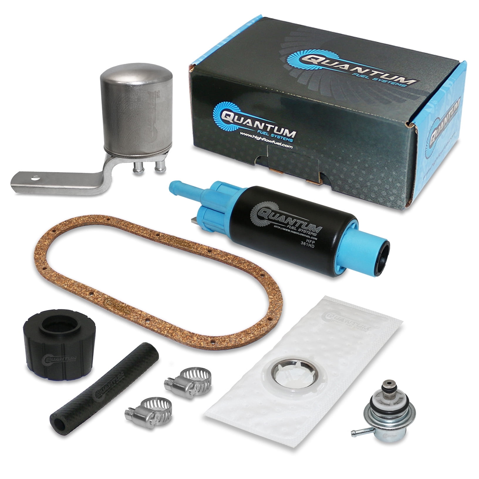 Quantum Intank EFI Fuel Pump w/ Regulator, Tank Seal & Filter for ...