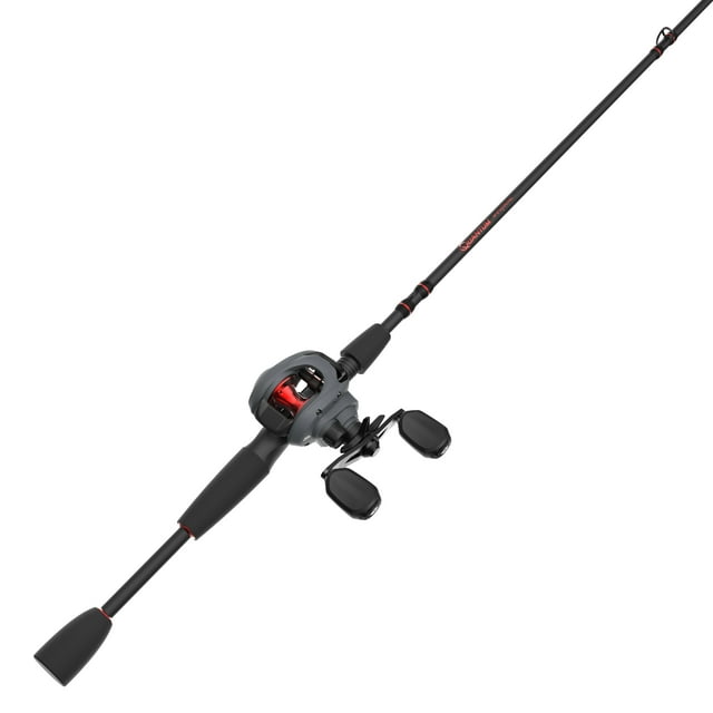 Quantum Invade Baitcaster Reel and Fishing Rod Combo, Compact Size ...