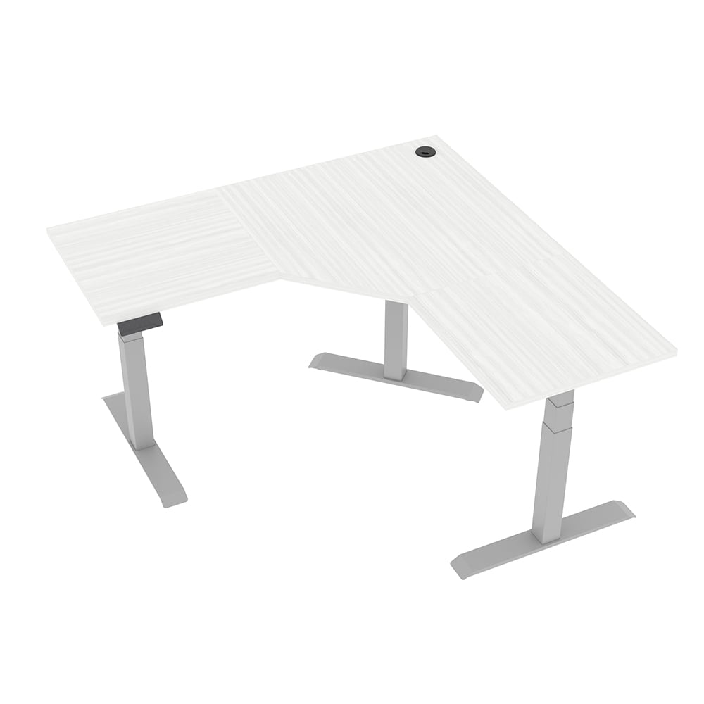 Quantum L-Shaped Electric Sit-Stand Desk Corner Height Adjustable Desk ...