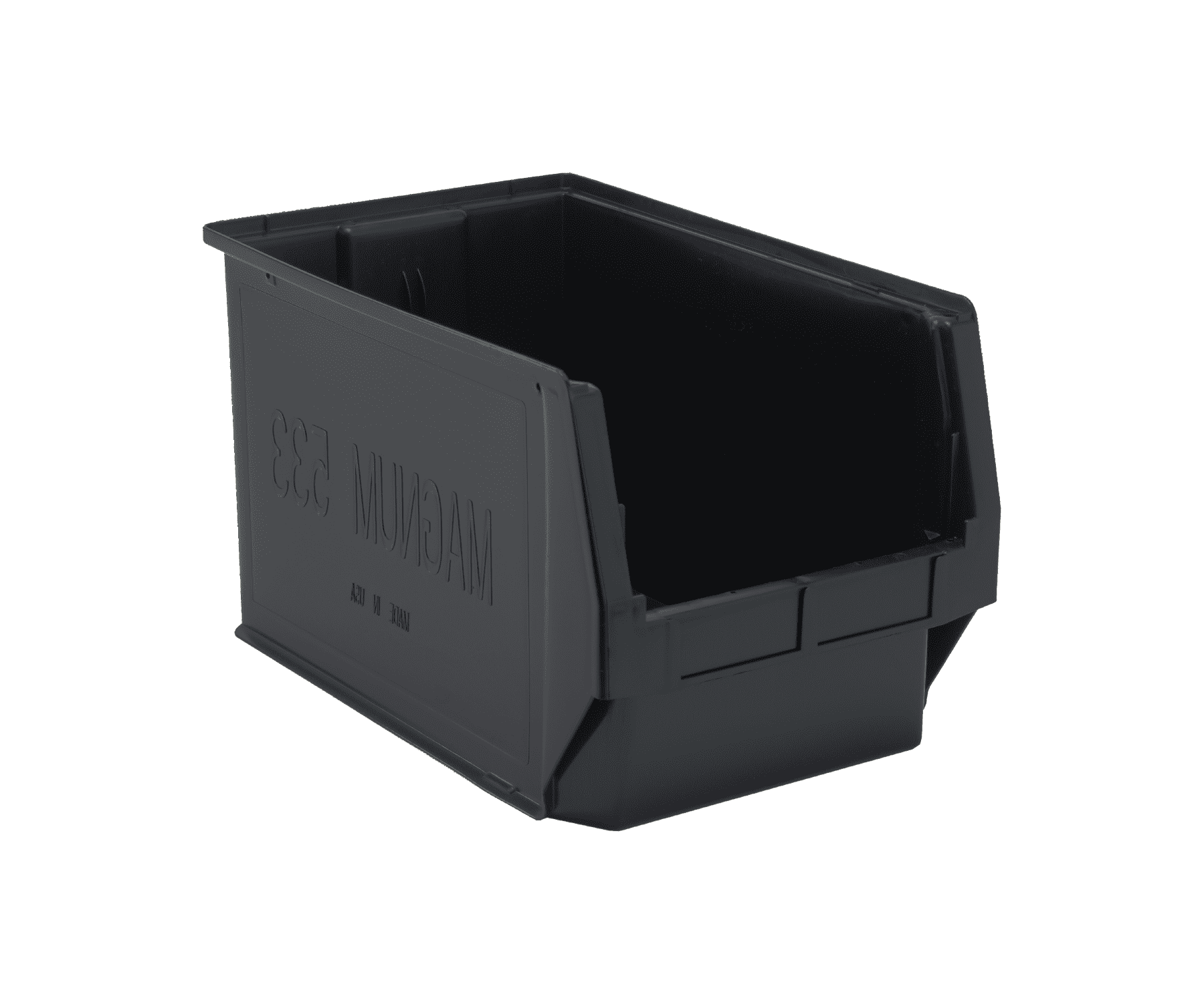 Quantum Storage Systems 613124BK Plastic Magnum Stacking Bin - 20 x 12 ...