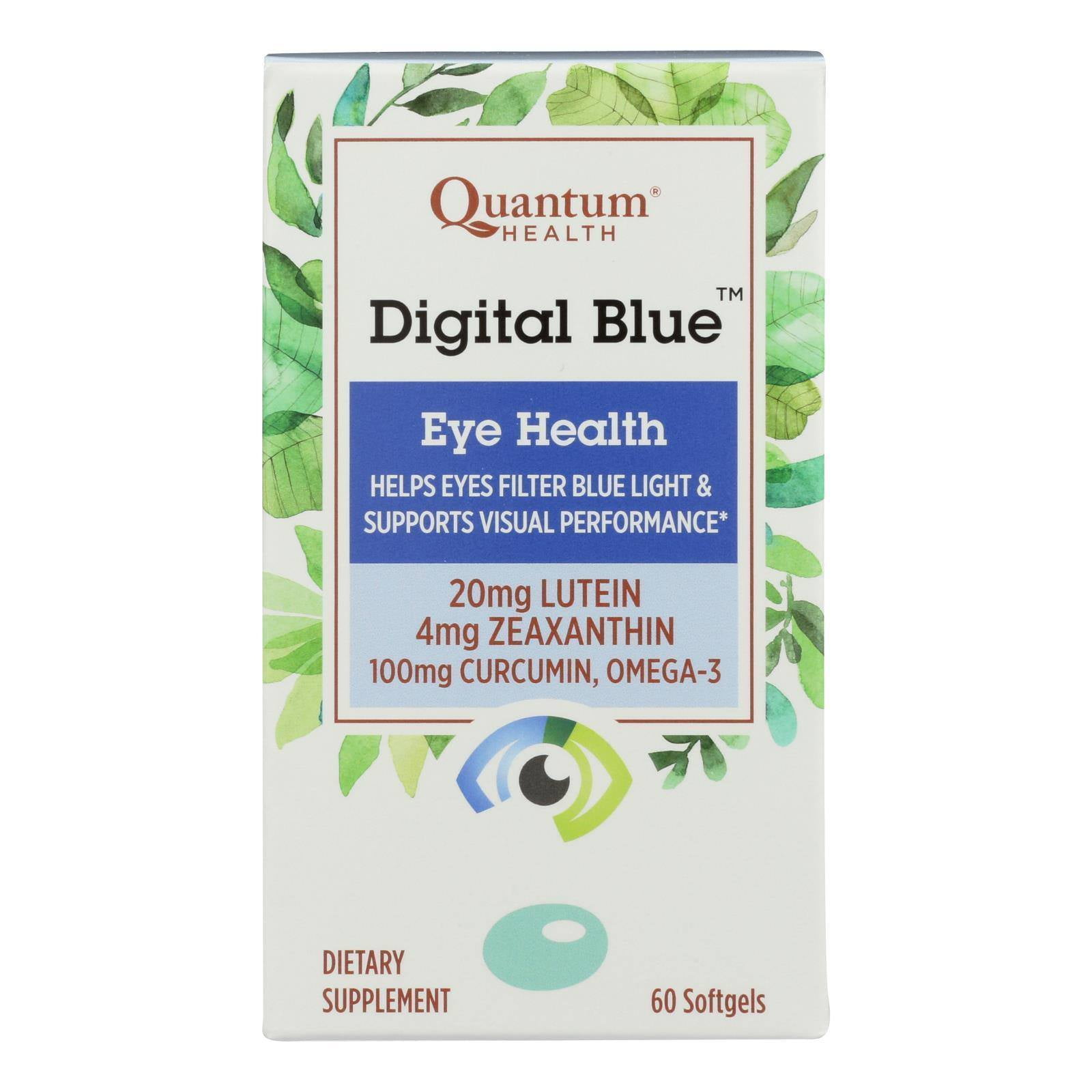 Quantum Research - Digital Blue - Eye Health - 60 Softgels - Walmart ...