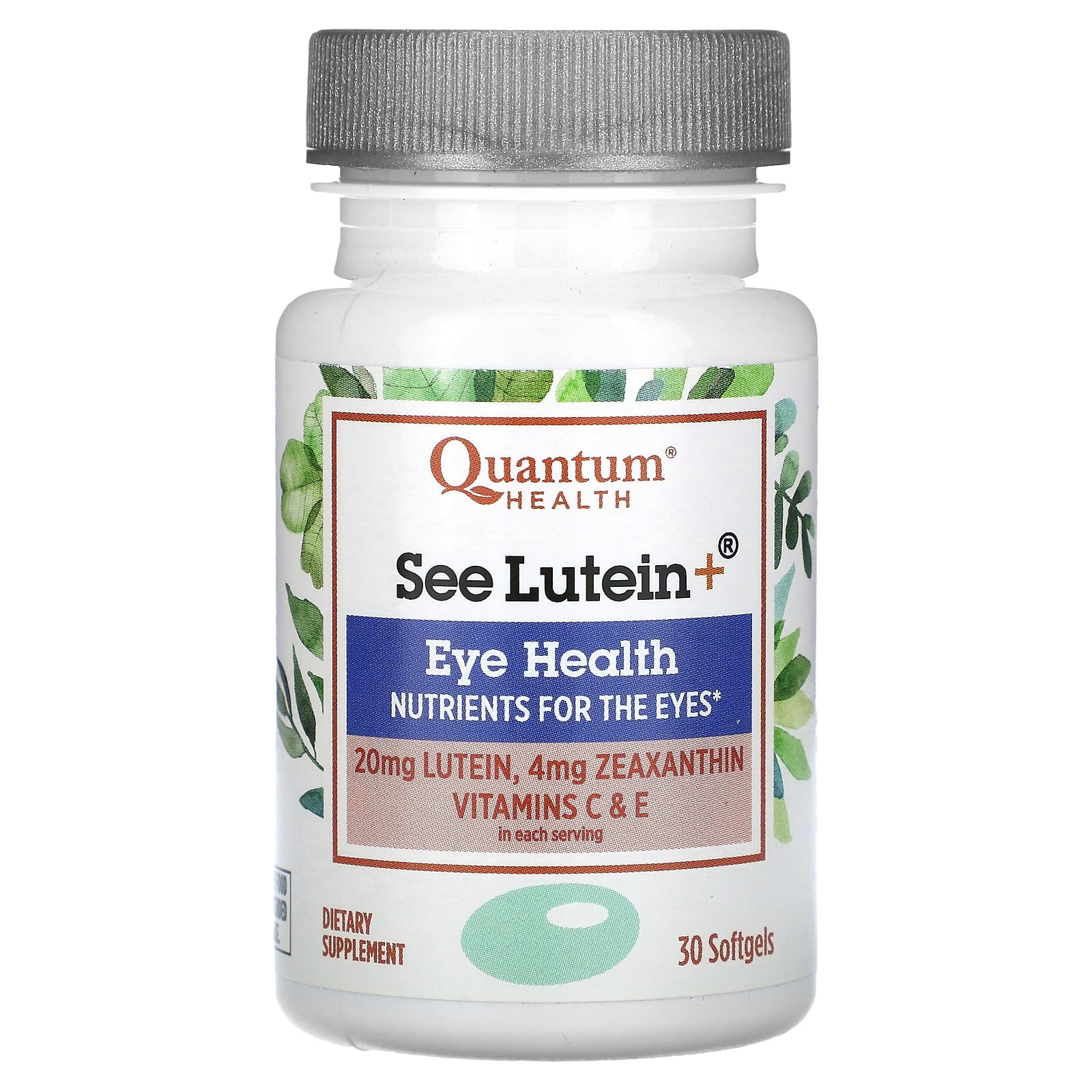Quantum Research See Lutein Eye Health Supplement, 30 Softgels, Lutein ...