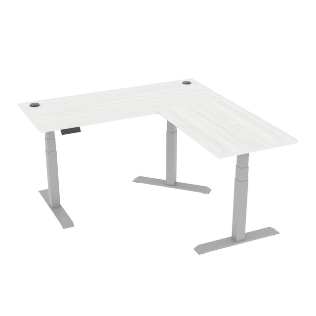 Quantum Series L-Shaped Electric Sit-Stand Desk 5x5 Worksurface ...