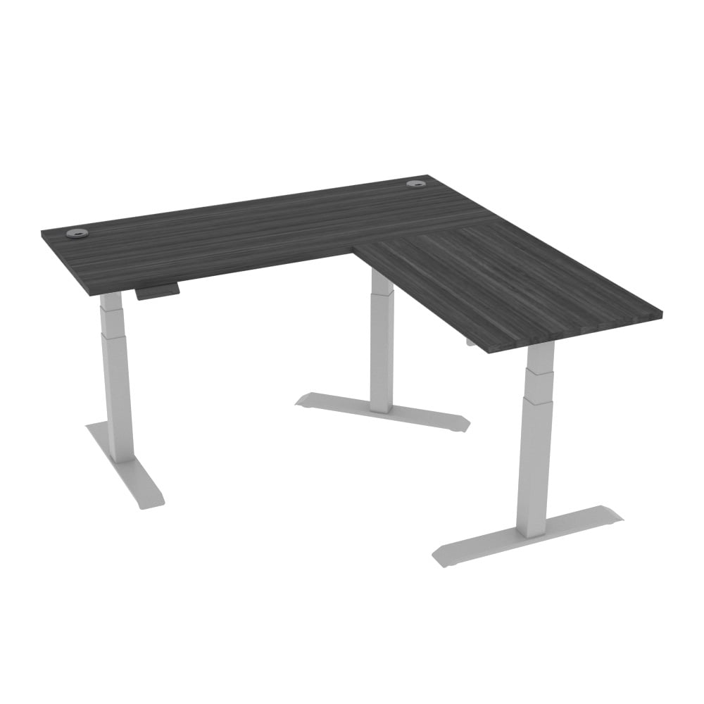 Quantum Series L-Shaped Electric Sit-Stand Desk 5x5 Worksurface ...