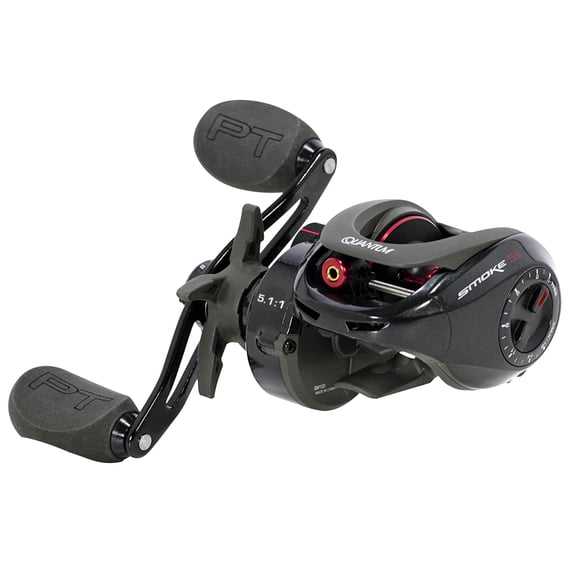 Quantum Smoke Baitcast Fishing Reel, Right-Hand Retrieve, 10+1 Bearings ...