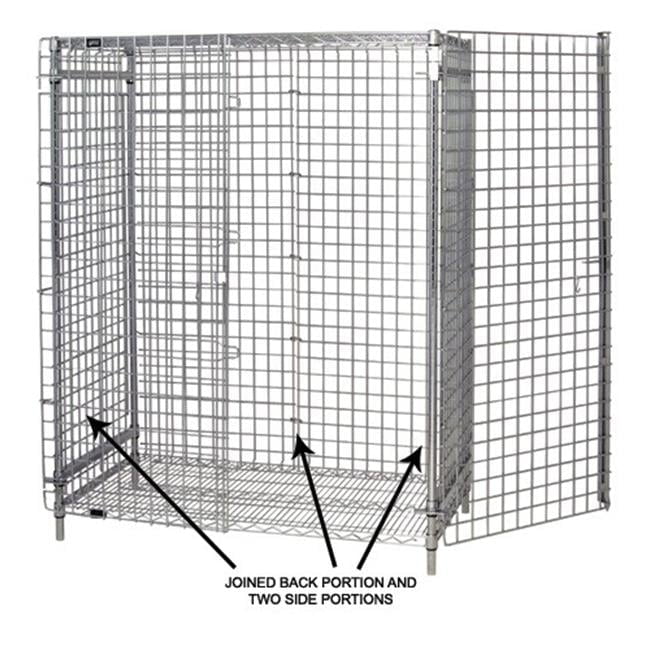 Quantum Storage 243660EPC Wire Enclosure Panel, Chrome Finish - Walmart.com