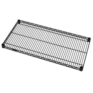 Nexel 3 Tier Black Epoxy Wire Shelf Storage Starter Unit, 30"W x 18"D x ...