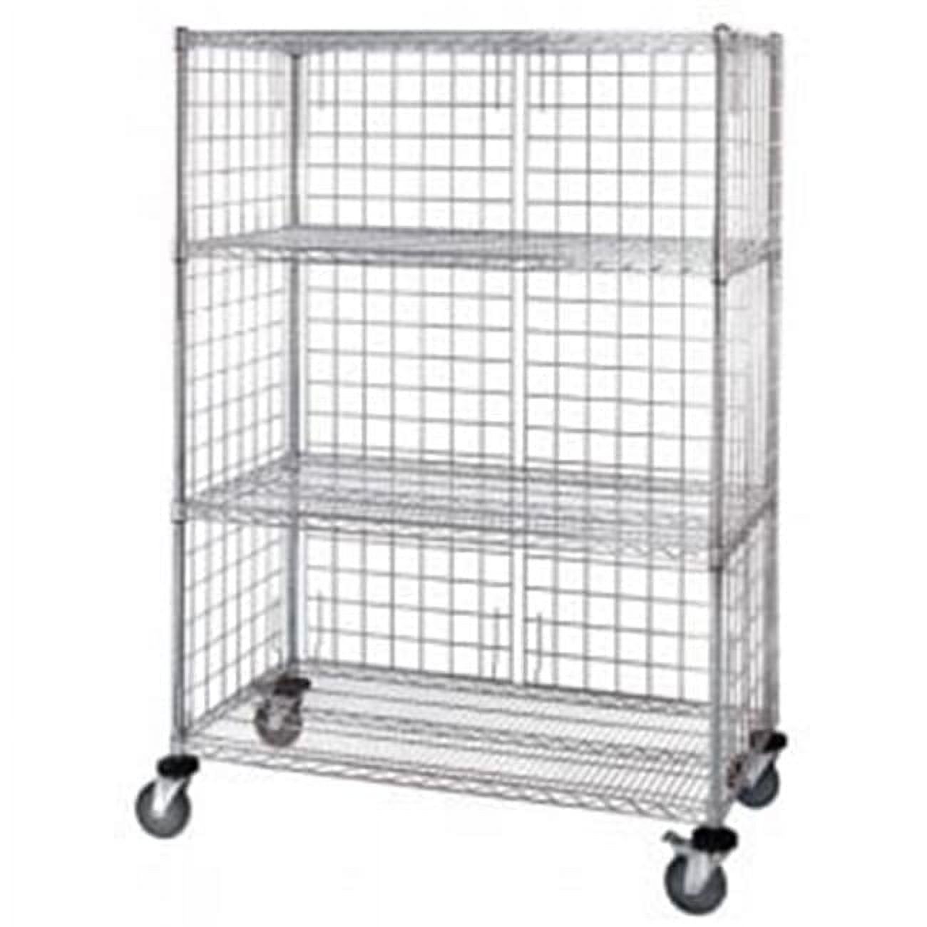 Quantum Storage 4 Wire Shelving Enclosed Linen Cart - Walmart.com