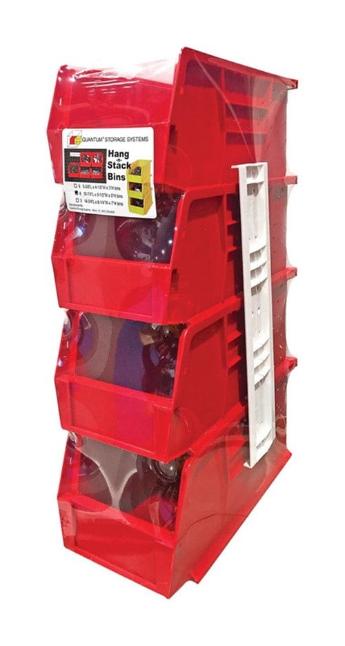 HANG STACK BINS RED 4PK - Walmart.com