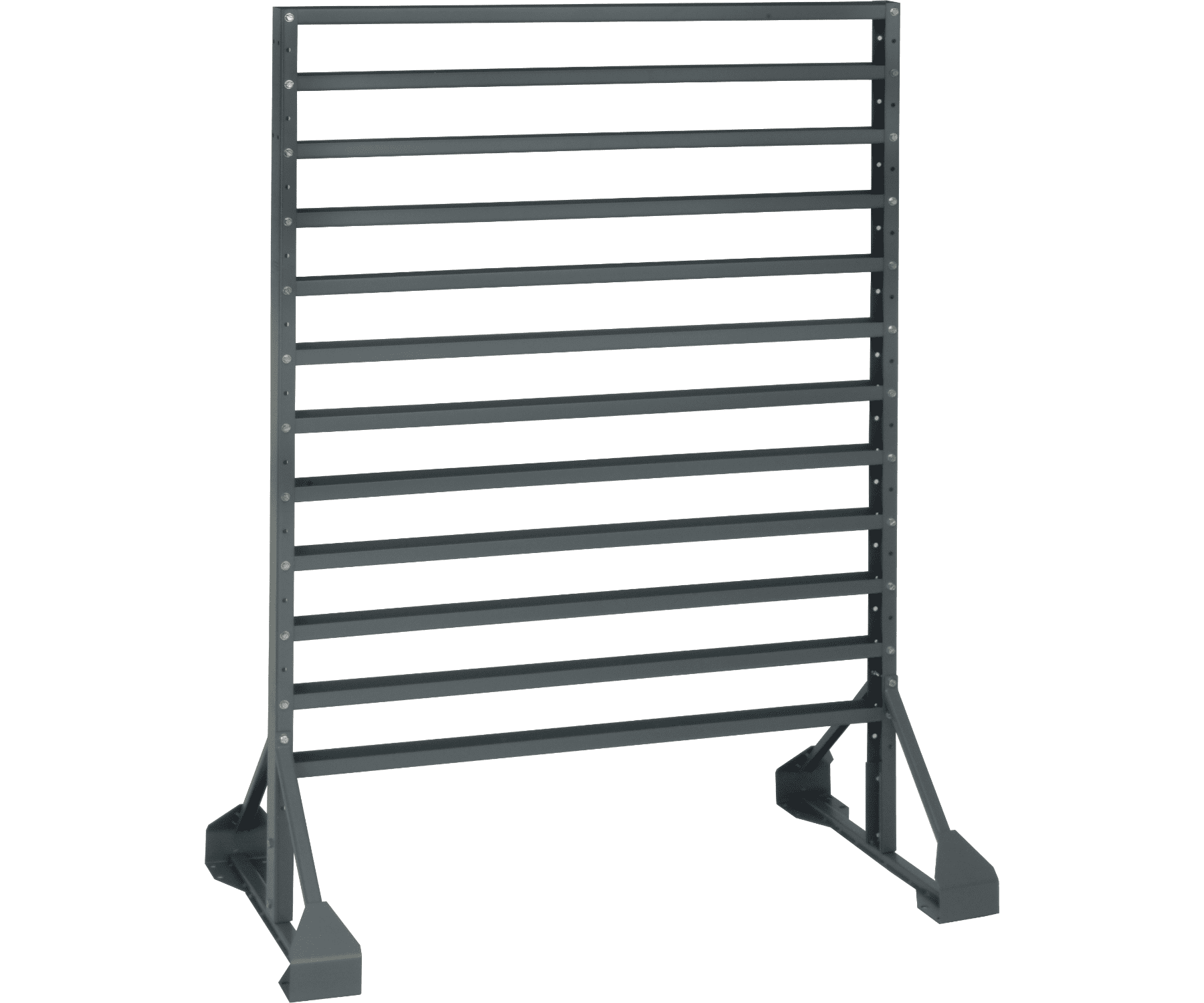 Quantum Storage Systems Rail Rack System in Carbon Steel Material, Gray ...