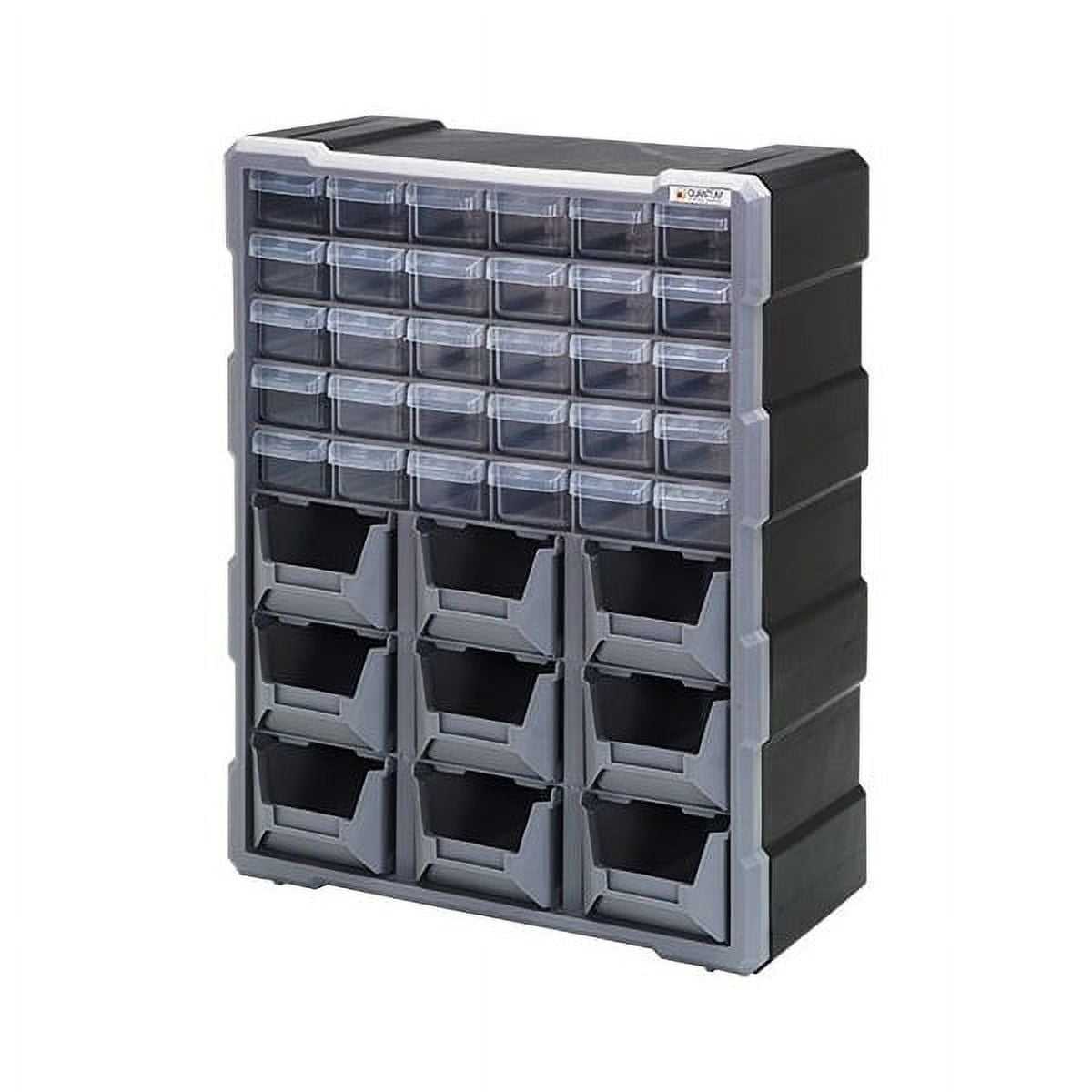 Quantum Storage Systems Drawer Bin Cabinet,Polypropylene,Black PDC ...