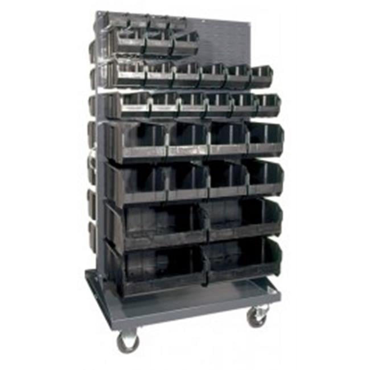 Quantum Storage QMD-36HCO Mobile Double Sided Louvered Rack Conductive ...
