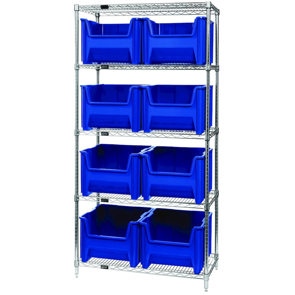 Quantum Storage Systems Shelving Unit, Wire in Carbon Steel Material ...