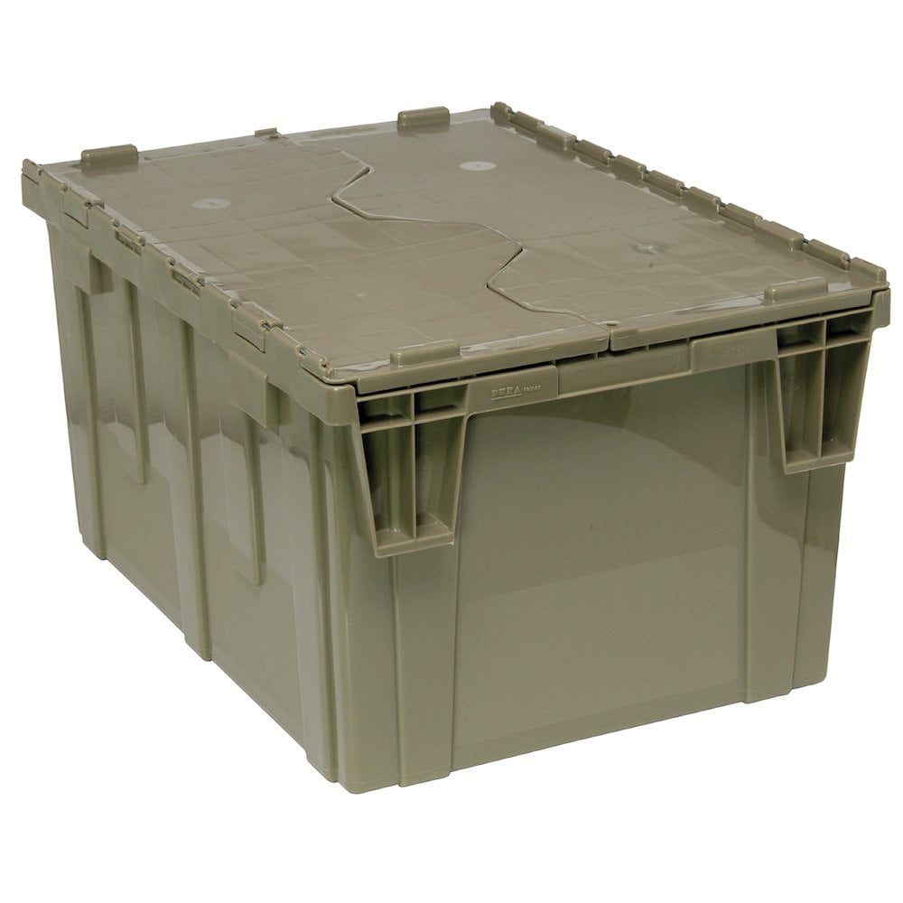 Quantum Storage Systems Distribution Container in HDPE Material, Gray Color - Walmart.com