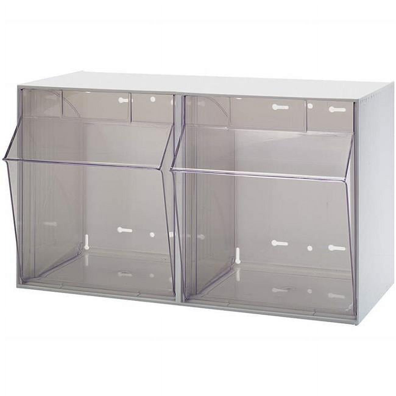 Quantum Storage Systems B2250100 QTB302 Tip Out Storage Bin with 2 ...