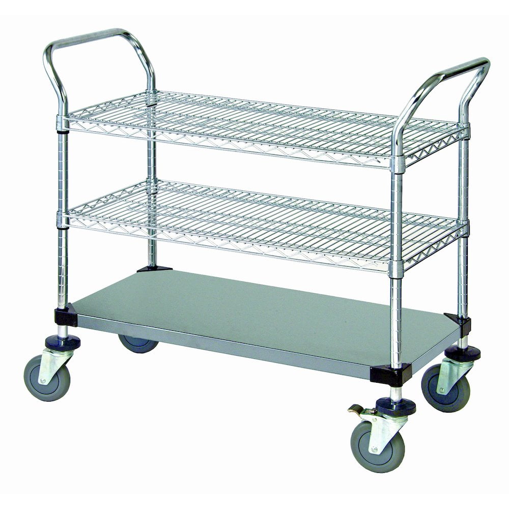 Quantum Storage Systems Cart, Bussing Utility Transport, Metal Wire In ...