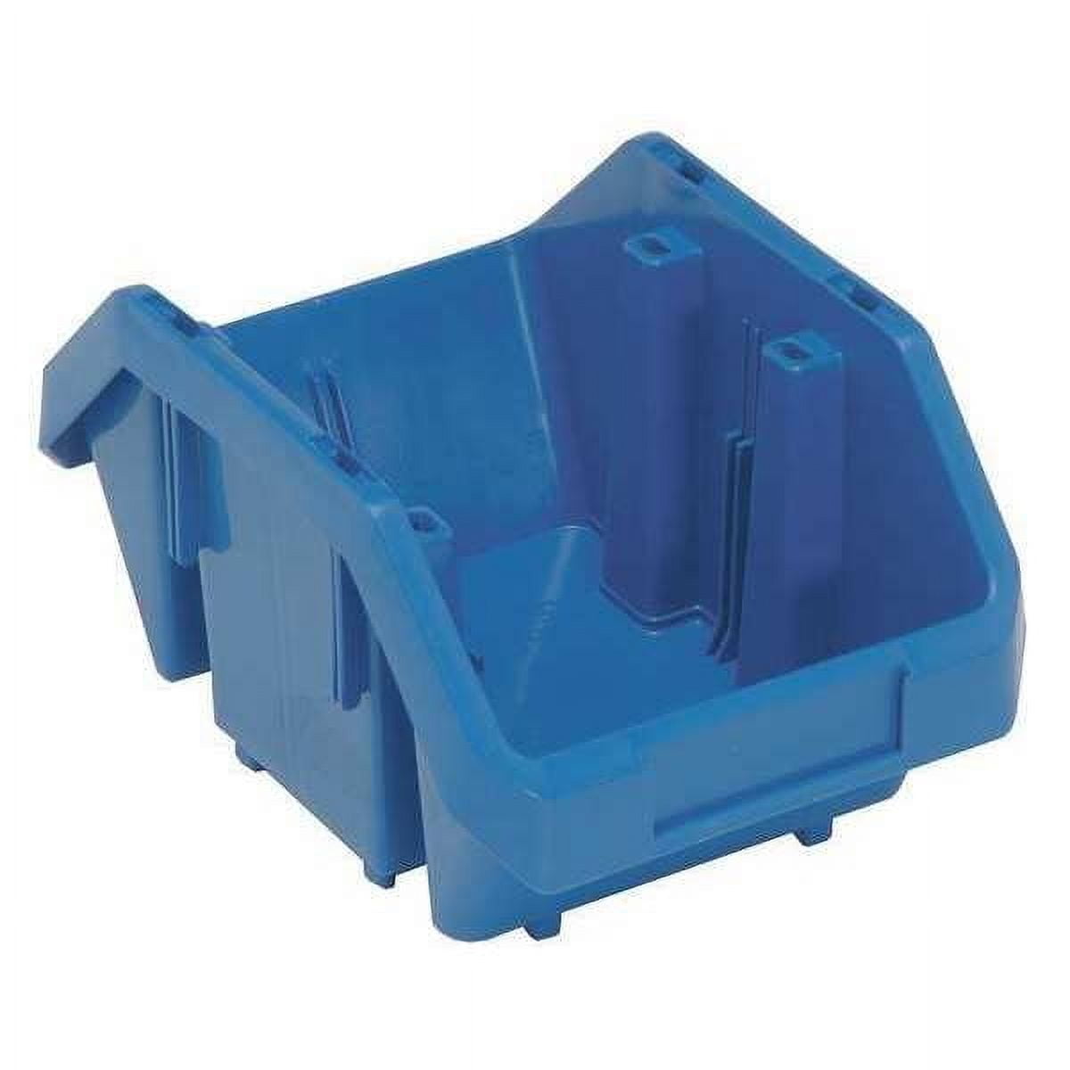 Quantum Storage Systems Cross-Stacking Bin,Blue,PP,5 in QP965BL - Walmart.com