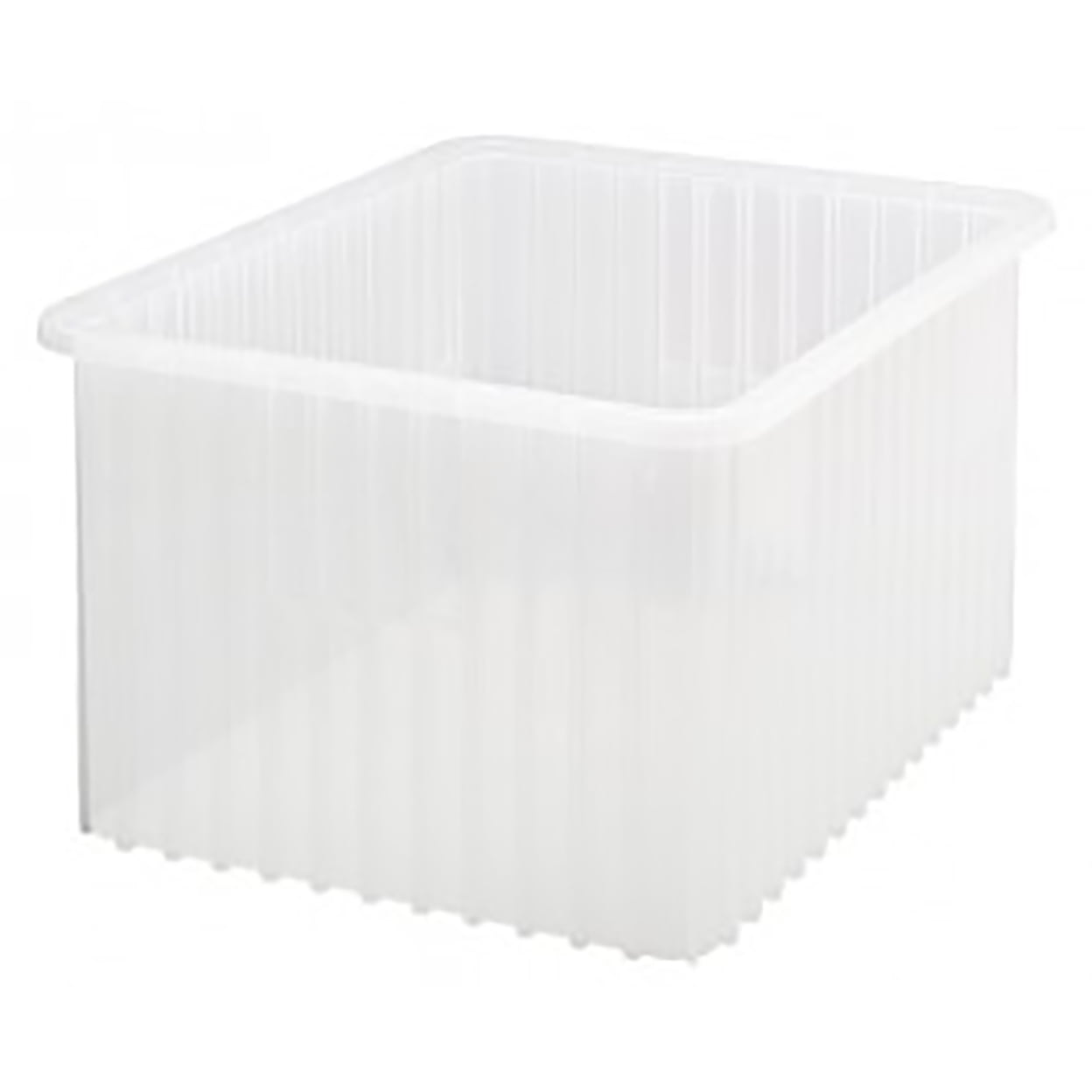 Quantum Storage Systems Dividable Grid Container, 22.5"L x 17.5"W x 12"H - Clear, 3 Pack ...