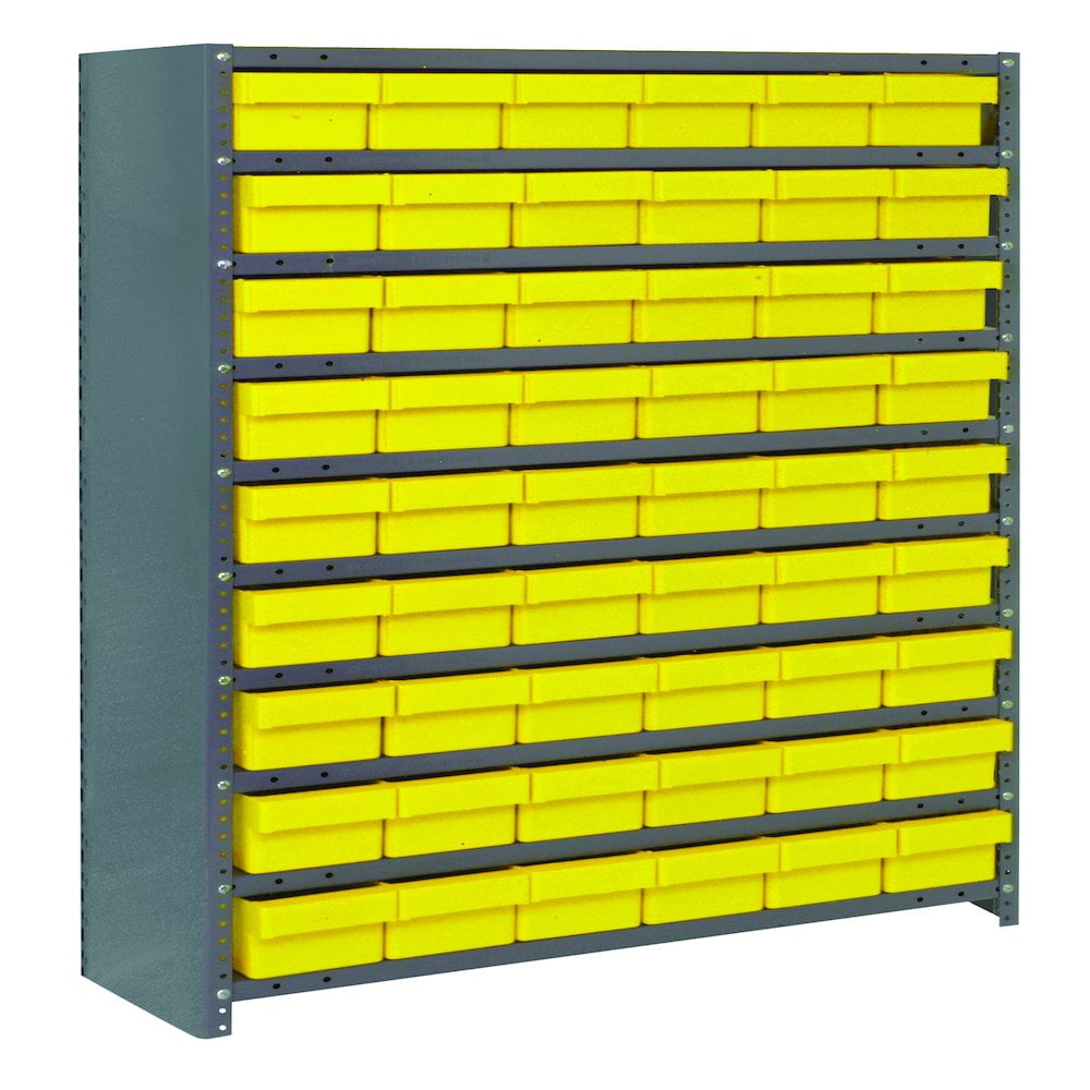 Quantum Storage Systems Enclosed Shelving Unit, Solid in Carbon Steel ...
