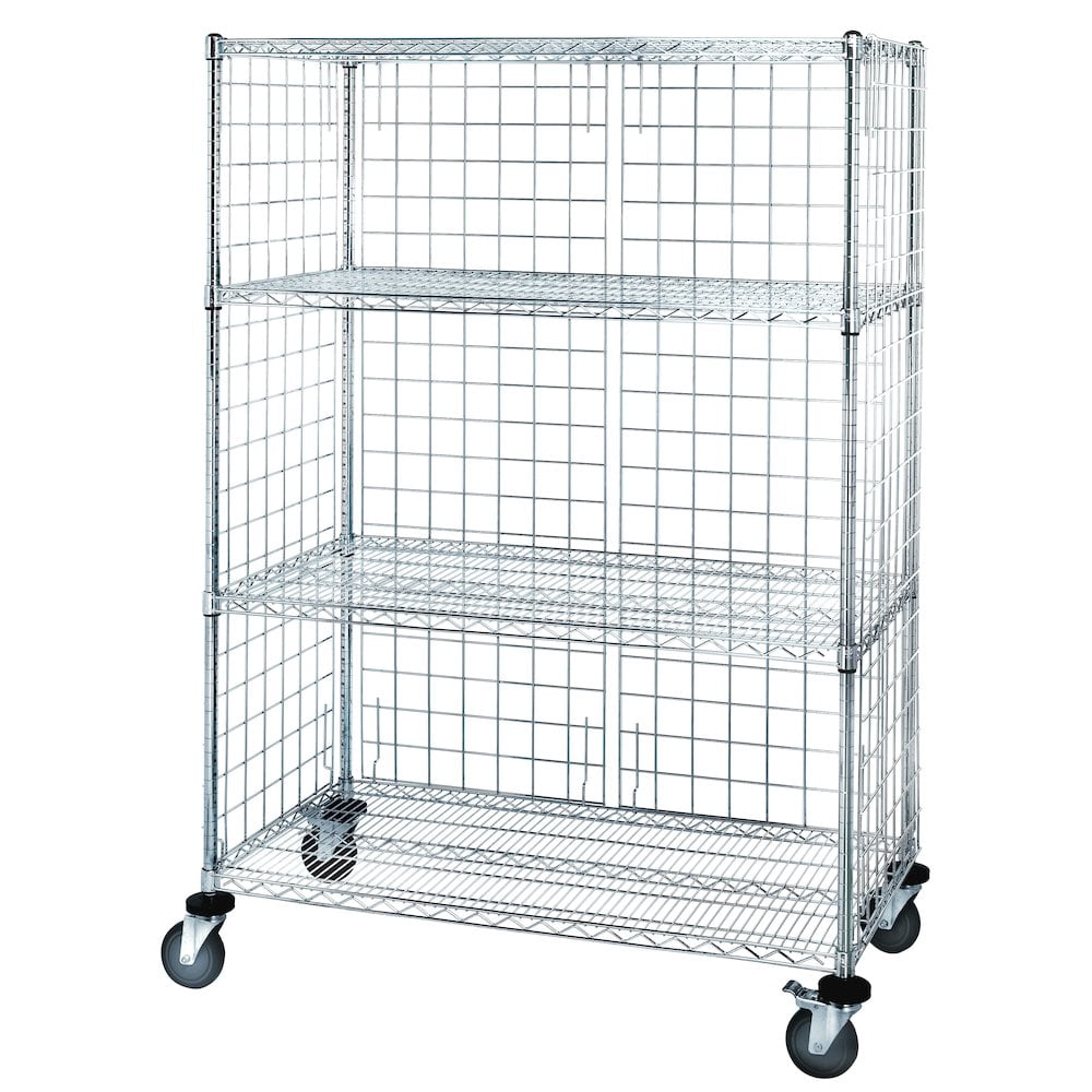 Quantum Storage Systems Enclosure Cart, Stem Caster in Carbon Steel ...