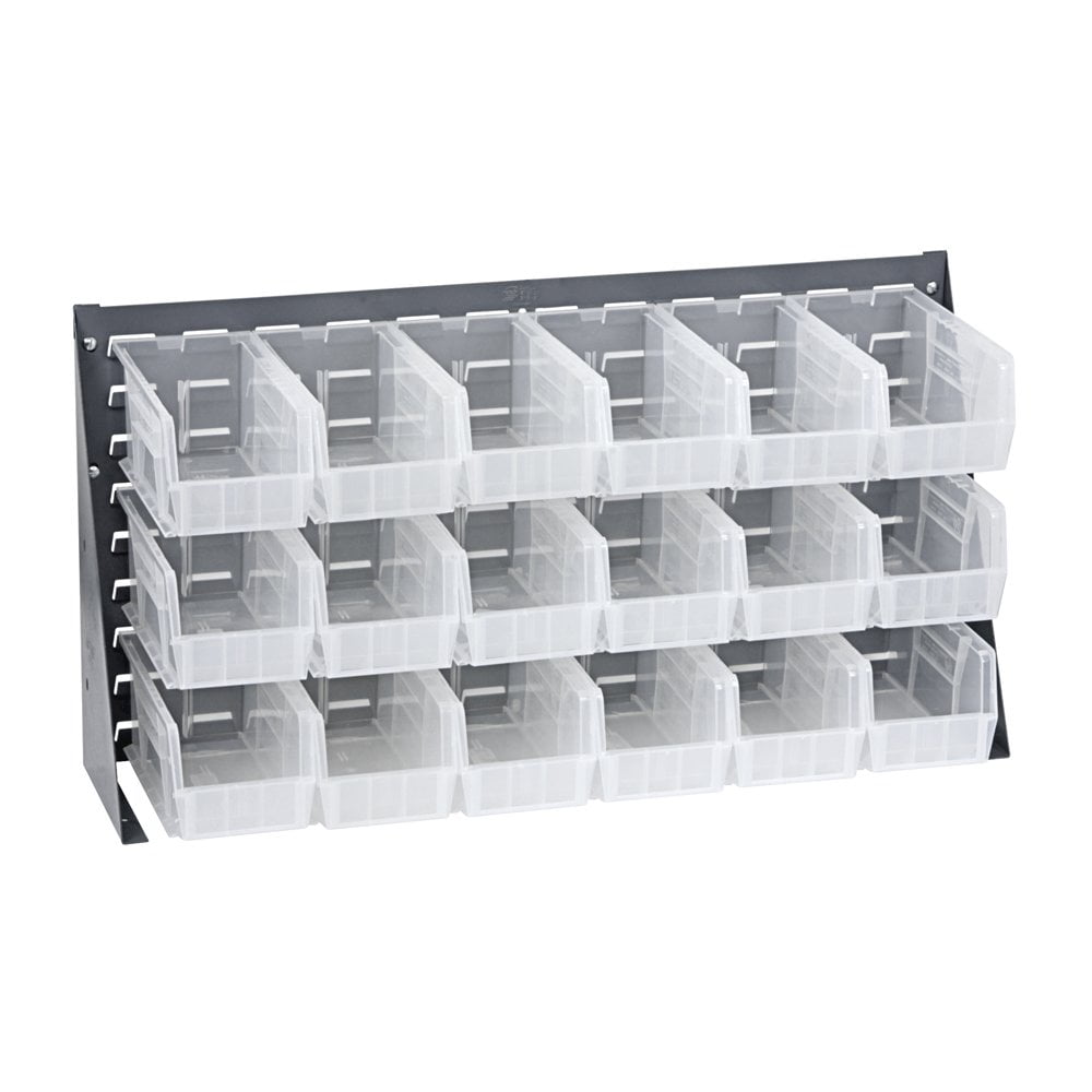 quantum storage systems qbr-3619-230-18cl louvered bench rack, 36 x 11 ...