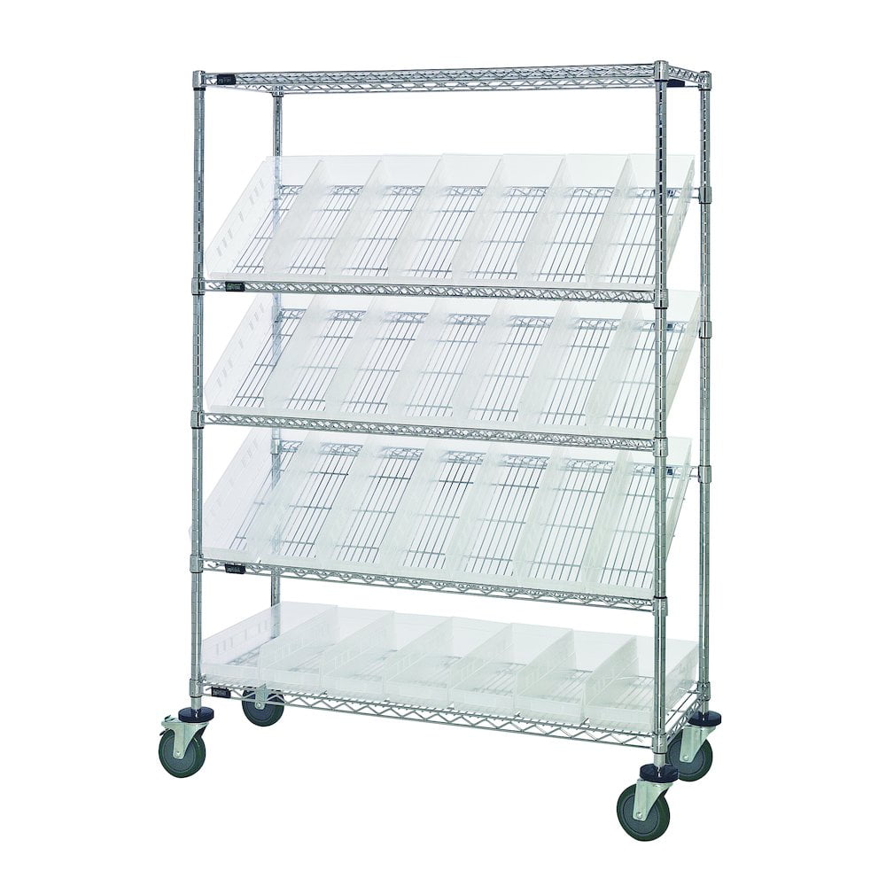 Quantum Storage Systems Merchandising and Display Rack/Cart in Carbon ...