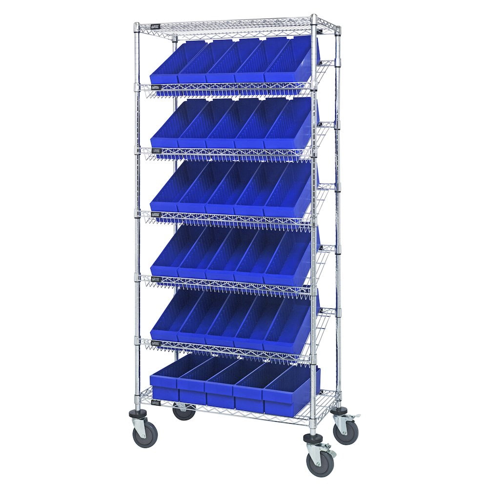 Quantum Storage Systems Merchandising and Display Rack/Cart in Carbon ...