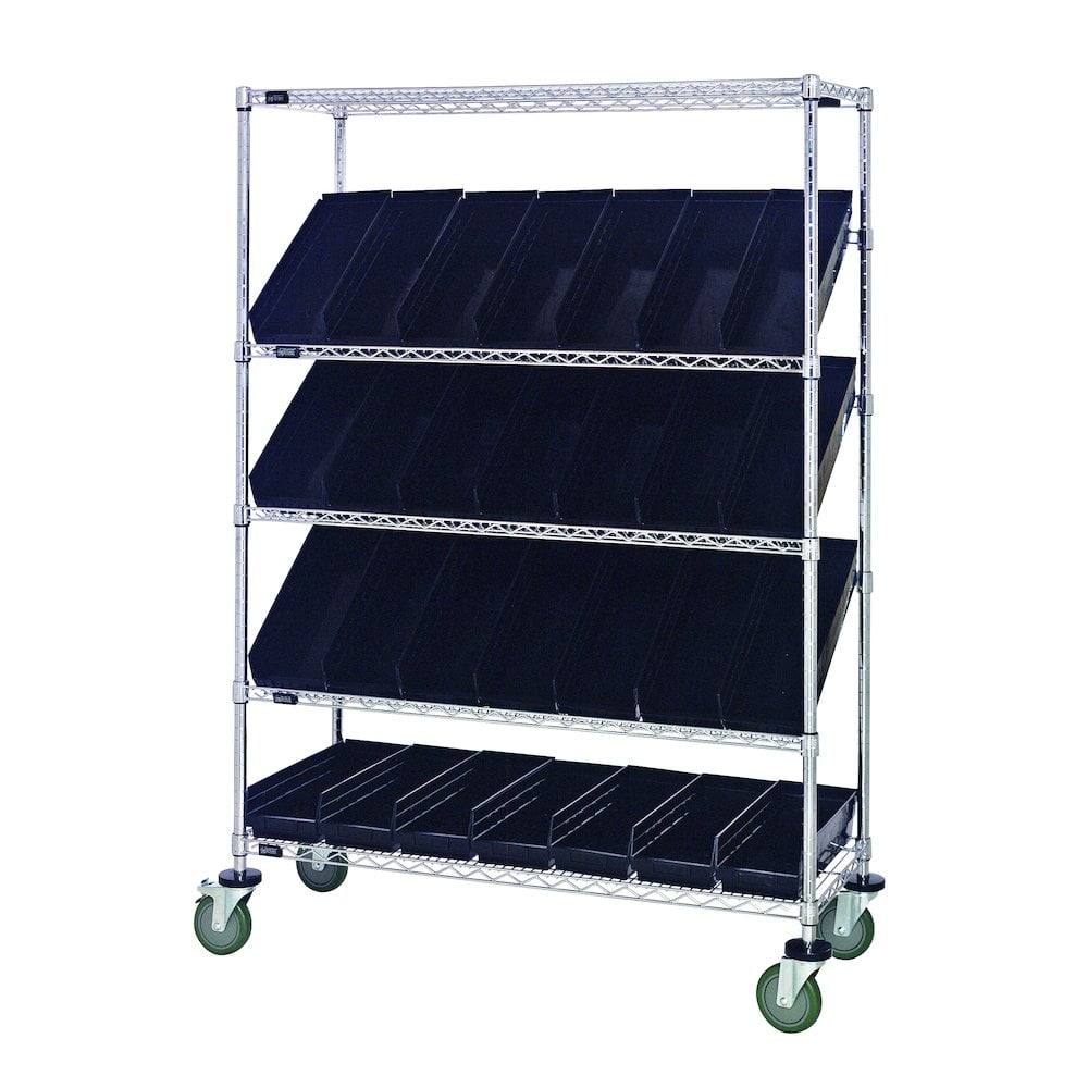 Quantum Storage Systems Merchandising and Display Rack/Cart in Carbon ...