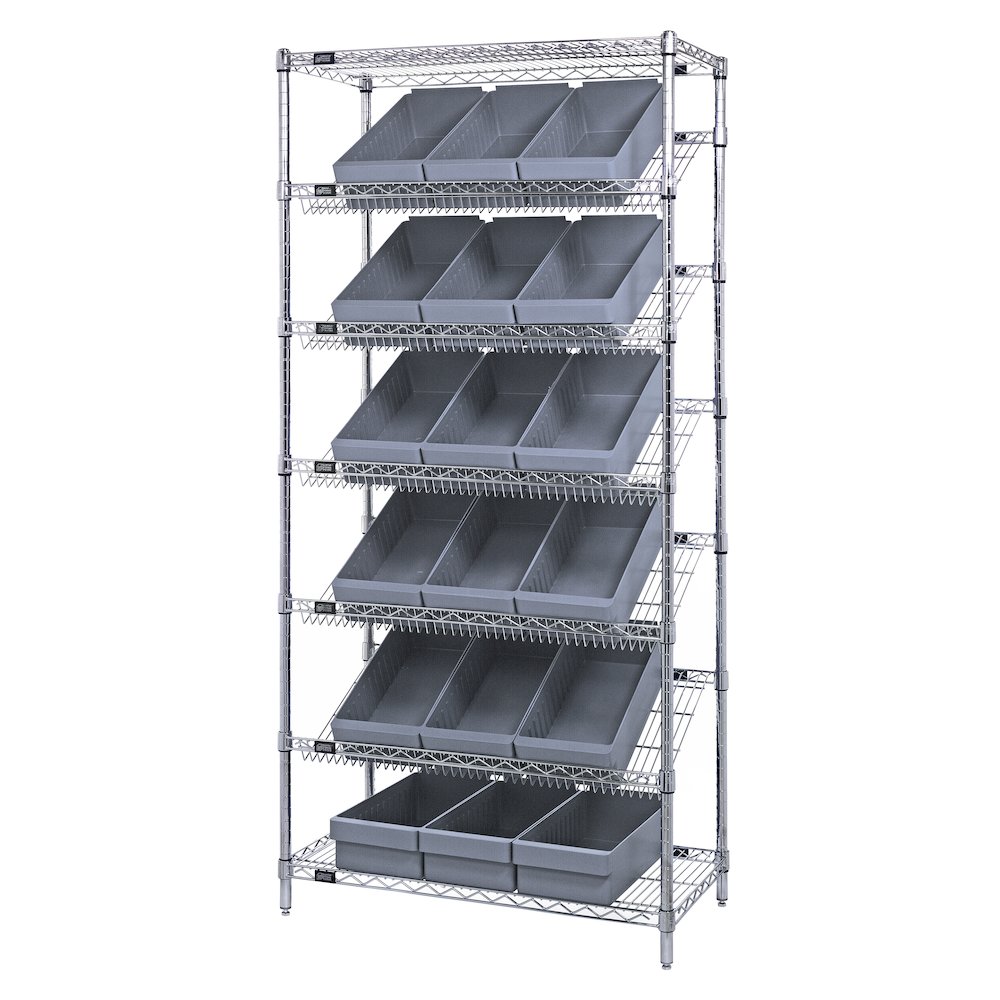 Quantum Storage Systems Merchandising and Display Rack/Cart in Carbon ...