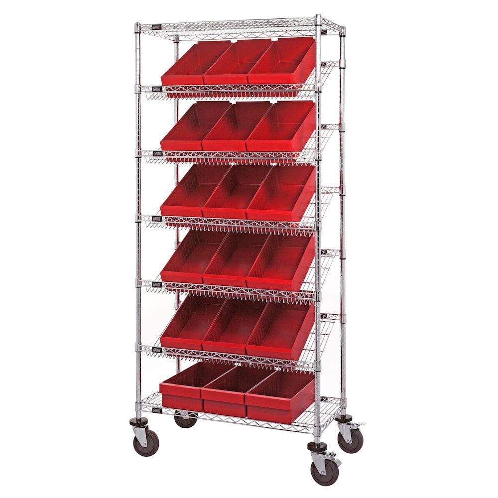 Quantum Storage Systems Merchandising and Display Rack/Cart in Carbon ...