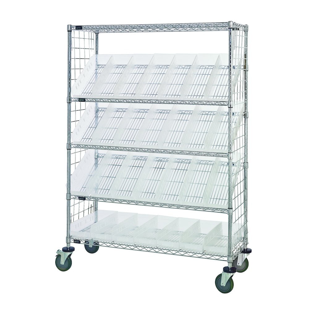 Quantum Storage Systems Merchandising and Display Rack/Cart in Carbon ...