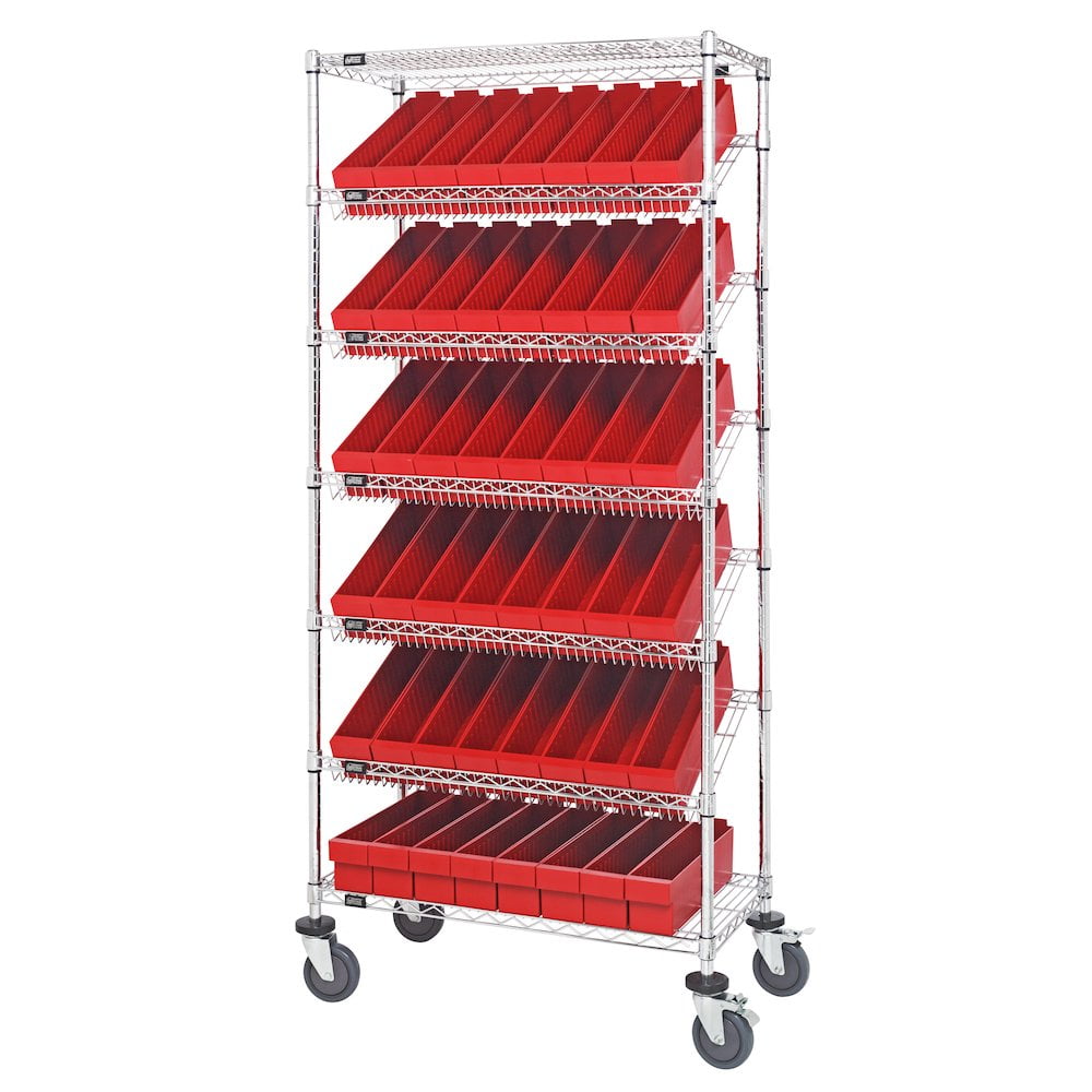 Quantum Storage Systems Merchandising and Display Rack/Cart in Carbon ...
