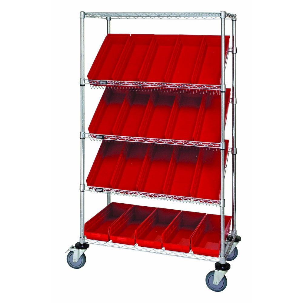 Quantum Storage Systems WRCSL5-63-2436-106RD Wire Slanted Wheels 5 ...