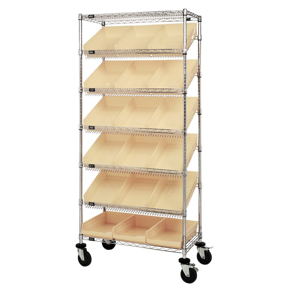 Quantum Storage Systems Merchandising and Display Rack/Cart in Carbon ...