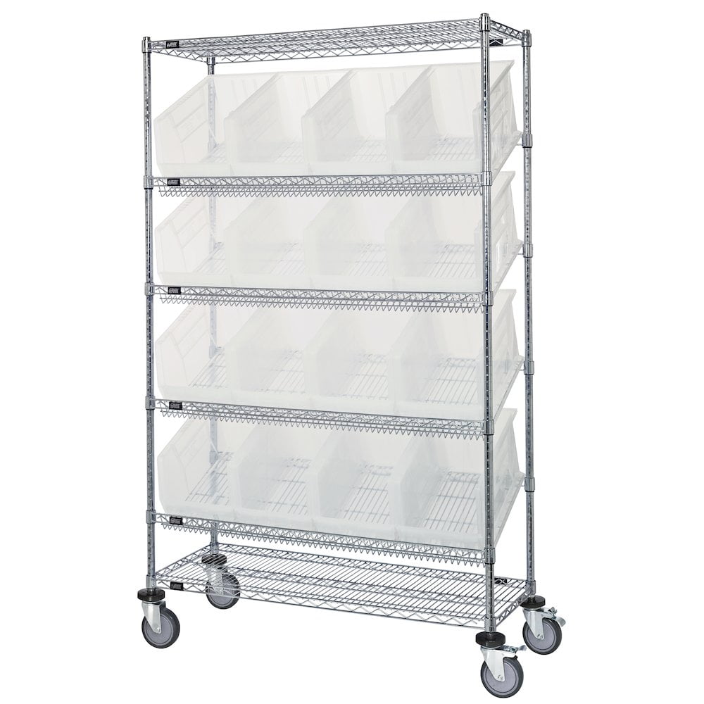 Quantum Storage Systems Merchandising and Display Rack/Cart in Carbon ...