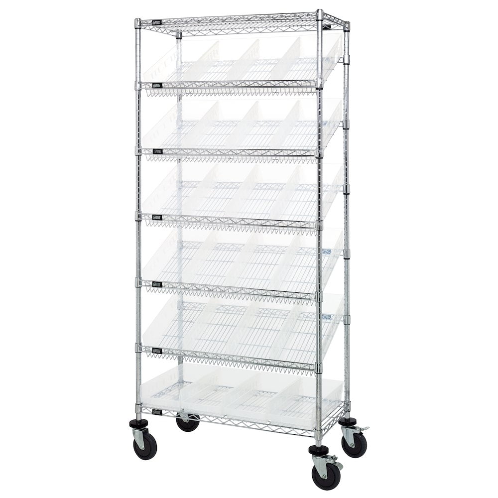 Quantum Storage Systems Merchandising and Display Rack/Cart in Carbon ...