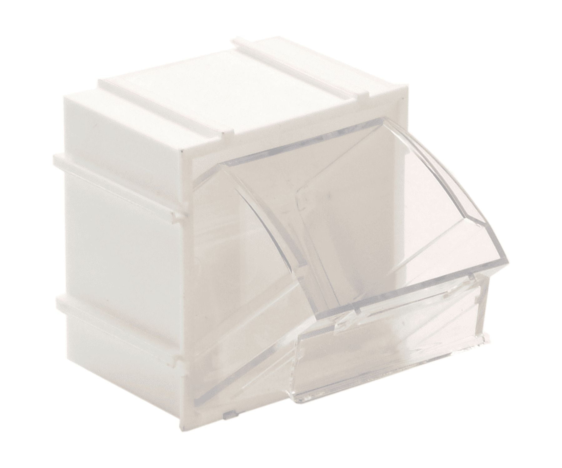 Quantum Storage Systems QTB409WT 1 Drawers Interlock Tip Out Bins Part Organizer White 3" H x 3 ...