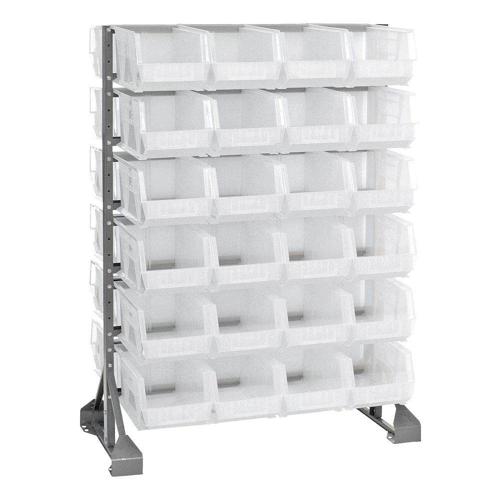 Quantum Storage Systems Rail Rack System in Carbon Steel Material, Gray ...