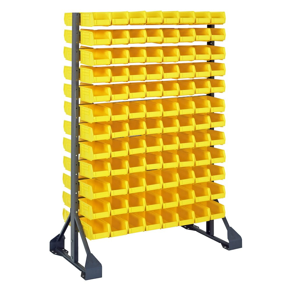 Quantum Storage Systems QRU-12D-220-192YL Solid Double Sided Rail Bins ...