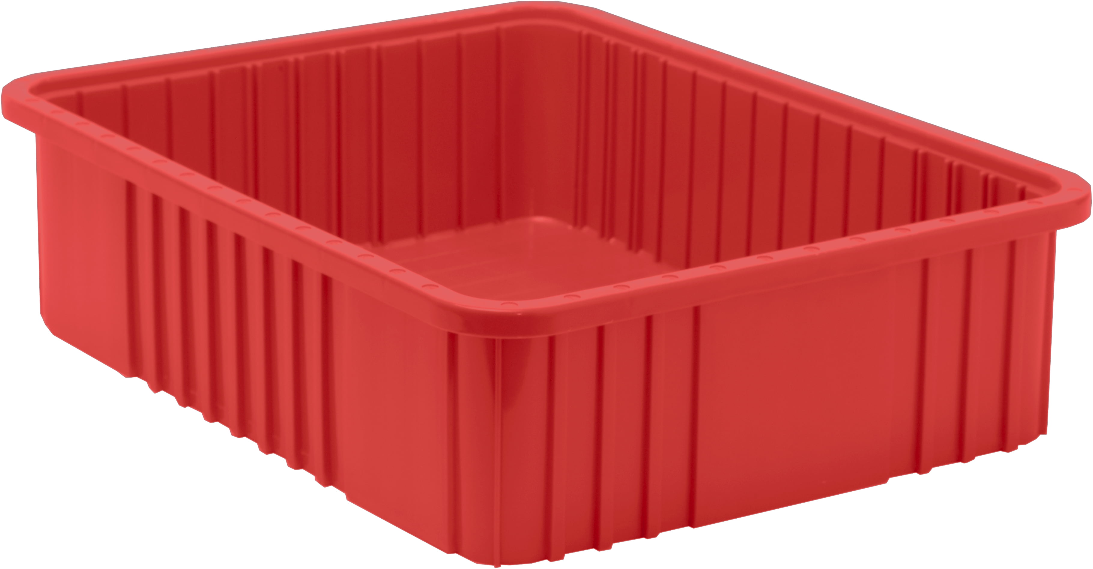 Quantum Storage Systems Red Plastic Dividable Grid Container, 22-1/2"L ...