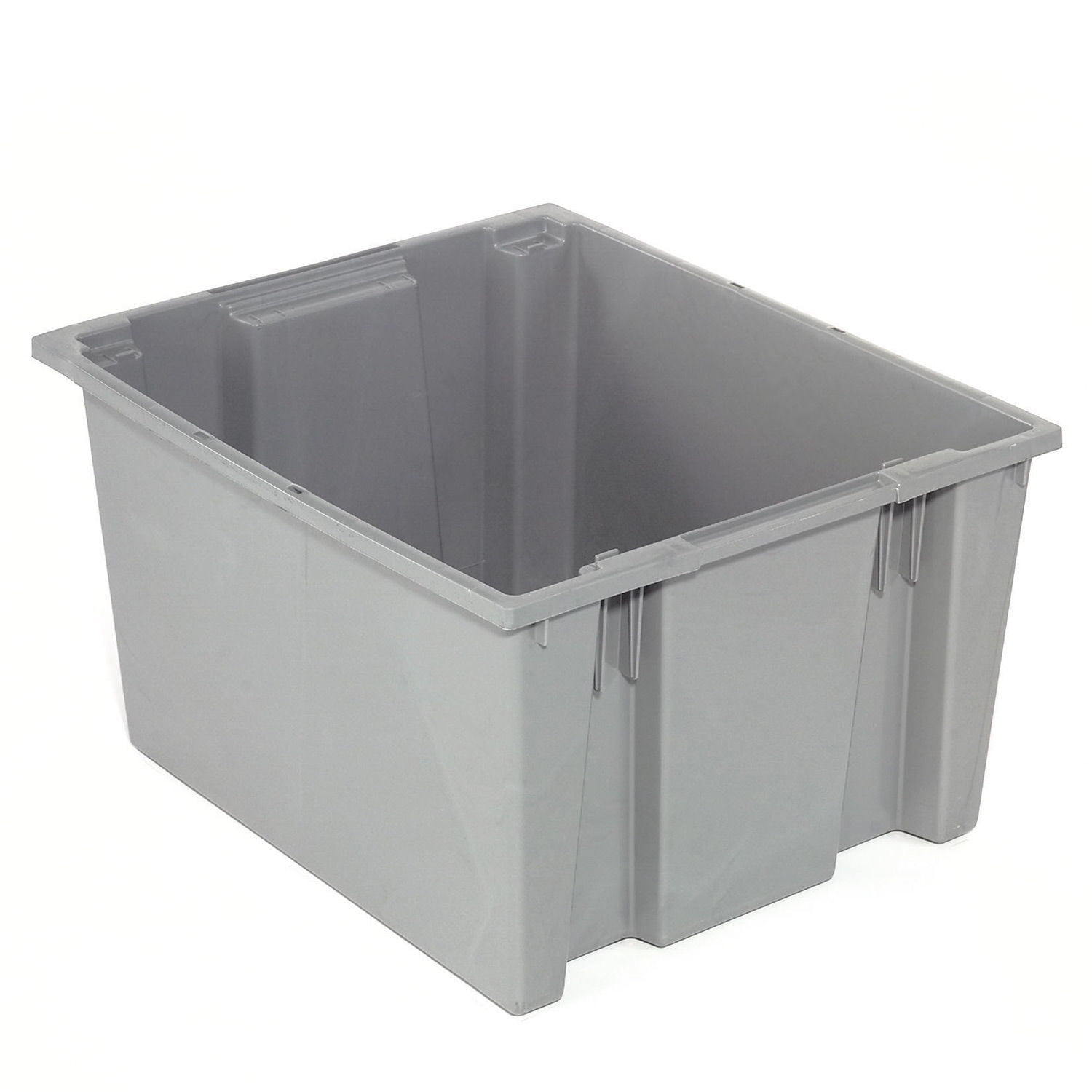 Stack And Nest Shipping Container No Lid, 29-1/2x19-1/2x15, Gray, Lot ...