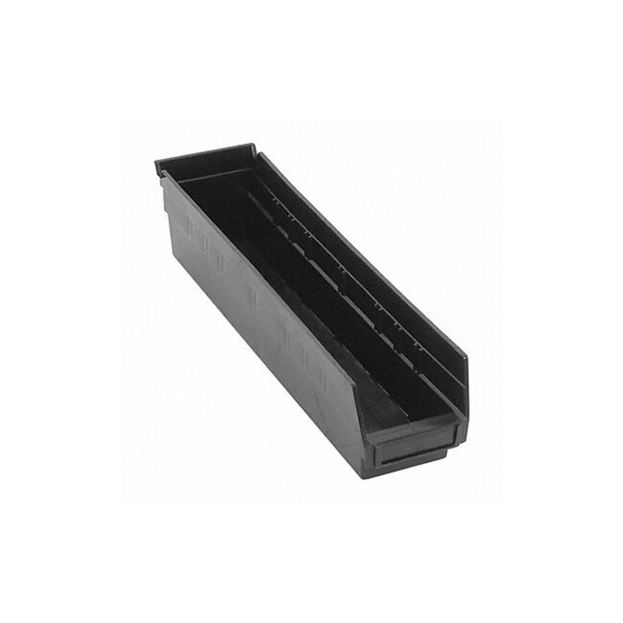Economy Shelf Bin, nesting, 17-7/8"W x 4-1/8"D x 4"H, (7) divider slots ...