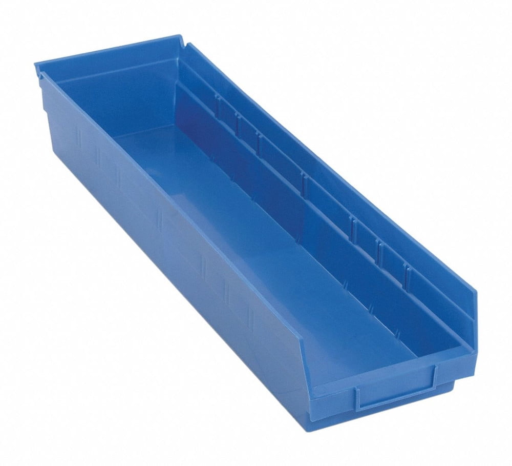 Quantum Storage Systems Shelf Bin,Blue,Polypropylene,4 in QSB106BL ...